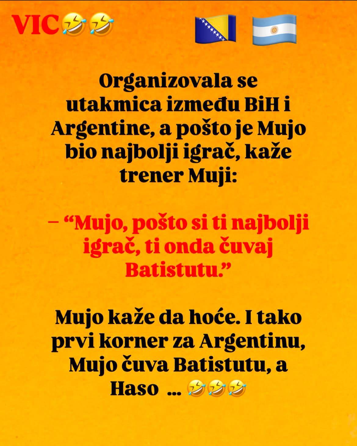 VIC: Mujo i Batistuta | Sportske.online - Najnovije sportske vesti