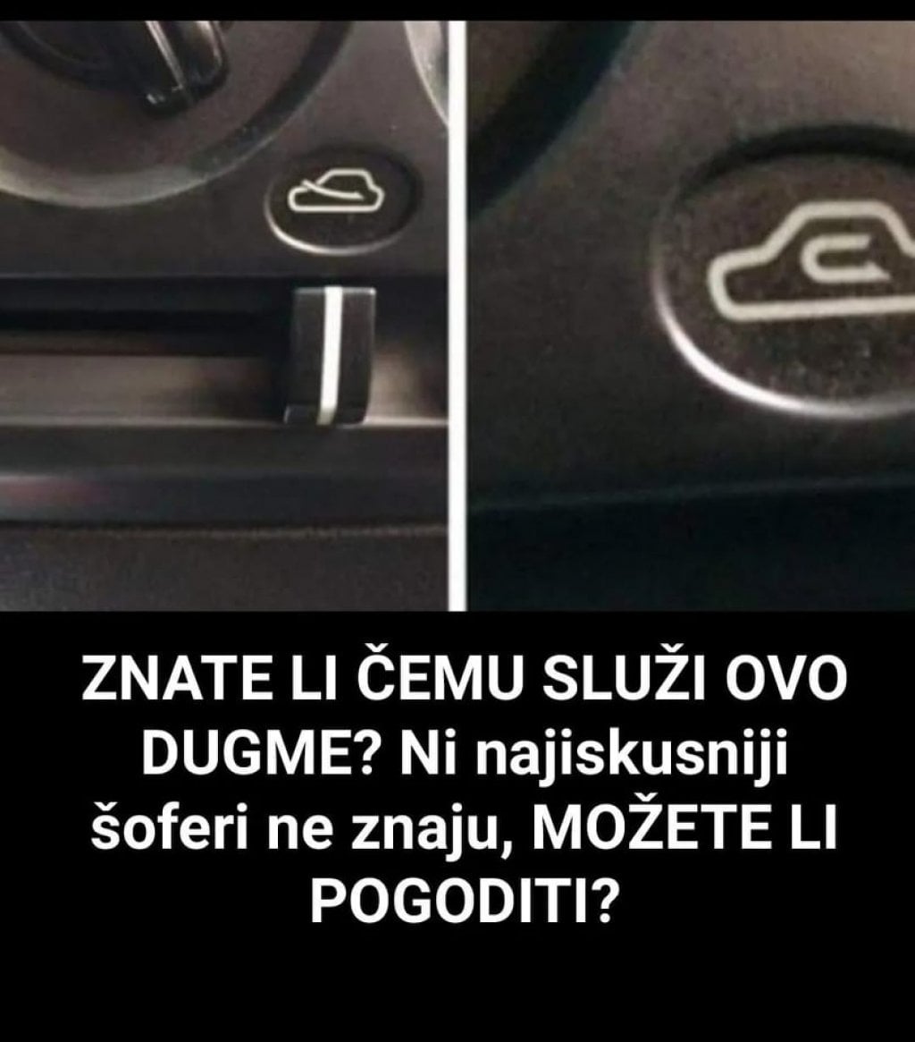 VOZAČI, ZNATE LI ČEMU SLUŽI OVO DUGME: Ni najiskusniji šoferi ne znaju ...