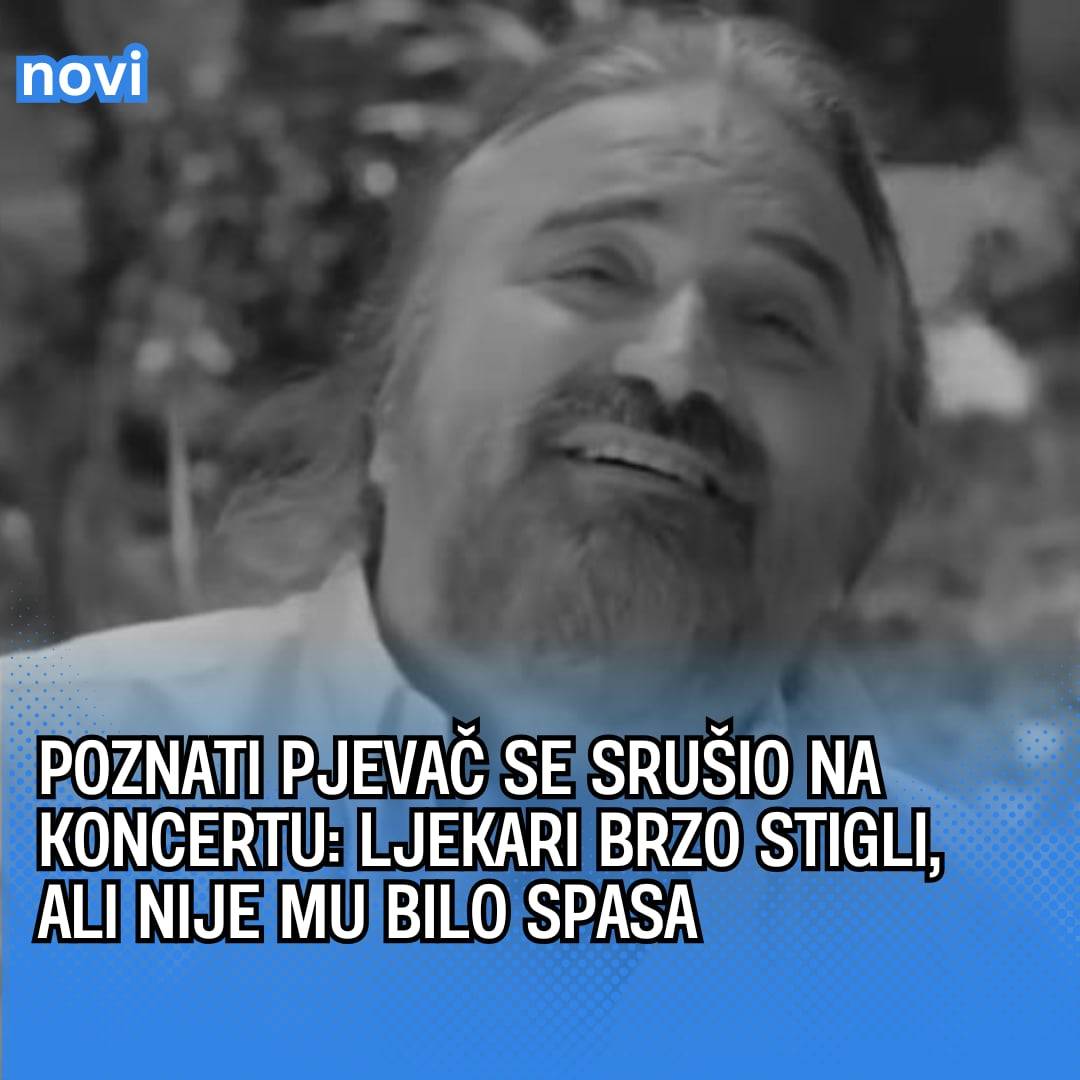 Poznati pjevač se srušio na koncertu: Ljekari brzo stigli, ali nije mu ...