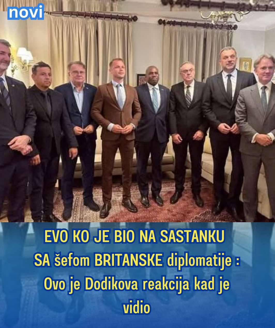 EVO KO JE BIO NA SASTANKU SA šefom BRITANSKE diplomatije : Ovo je ...